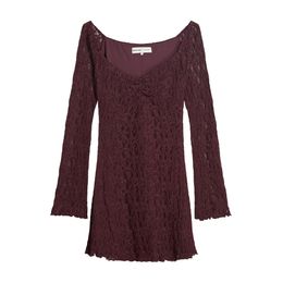 Bershka Kleid Damen Gr&ouml;&szlig;e 36 aubergine Winterkleid