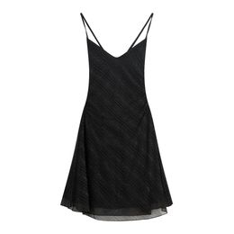 Bershka Kleid Damen Gr&ouml;&szlig;e 36 schwarz / silber Winterkleid