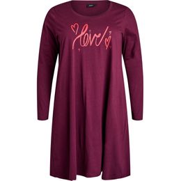 ZIZZI Nachthemd 'Mally' Damen Gr&ouml;&szlig;e XL/XXL rot / bordeaux