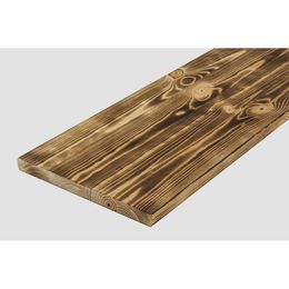 Rettenmeier Leimholzplatte 'Antik' Kiefer geflammt 200 x 800 x 18 mm
