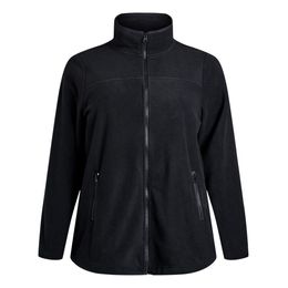 Active By Zizzi Fleecejacke 'Aodi' Damen Gr&ouml;&szlig;e 11XL/12XL schwarz