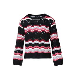 Koroshi Pullover Damen Gr&ouml;&szlig;e S grau / pitaya / schwarz / wei&szlig;