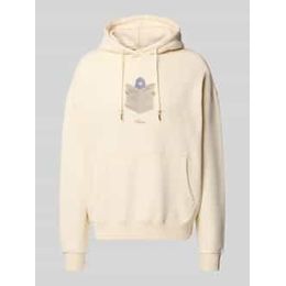Hoodie mit Motiv-Print und Känguru-Tasche