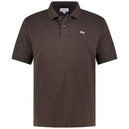 Große Größen Lacoste Poloshirt aus Baumwoll-Piqué Farbe braun Größe: 3XL