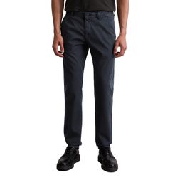 Marc O'Polo Chinohose MARC O'POLO "Stig shaped", Herren, Gr. 32, Länge 30, schwarz navy, Web, Obermaterial: 98% Baumwolle, 2% Elasthan, lang, Hosen