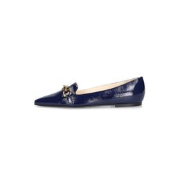 Henry Stevens Damen Loafer "Madison HVL", Gr. 36dunkelblau, Lackleder, Schuhe, Damen Slipper elegant handgefertigt, Lederschuh