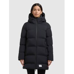 Steppmantel Khujo "DIDO4", Damen, Gr. M (38), port blau, Steppware, Obermaterial: 100% Nylon. Futter: 100% Nylon. Wattierung: 100% Polyester, unifarben, ca. Mitte Oberschenkel, Mäntel