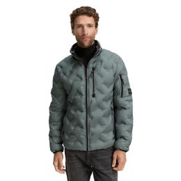 Hybridjacke Tom Tailor, Herren, Gr. XL, grün (washed jasper grün), Steppware, Obermaterial: 100% Polyester. Futter: 100% Polyester, unifarben, regular fit taillenbedeckt, Rundhals, elastischer Bund, Jacken, mit Taschen und Stehkragen