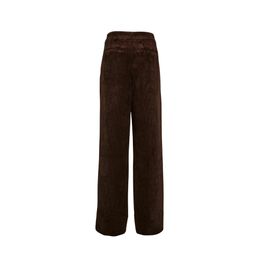 Nümph Chinohose NÜMPH "Nümph Trousers NUTHEA", Damen, Gr. 44, schwarz coffee, Obermaterial: 90% Baumwolle, 8% Polyamid, 2% Elasthan, Hosen