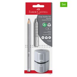 Faber-Castell 2er-Set: Schreiblernbleistift-Sets "Jumbo Grip" in Silber - 12% | Schulzubehoer