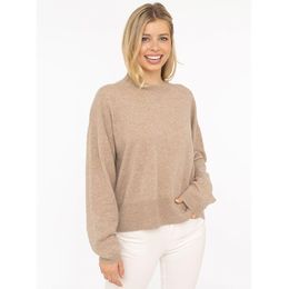 Zwillingsherz Kaschmir-Pullover in Beige - 48% | Größe M | Damen-pullover-cardigans