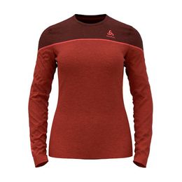 Odlo Funktionsunterhemd "Performance Wool" in Bordeaux - 25% | Größe L | Damen-sportunterwaesche