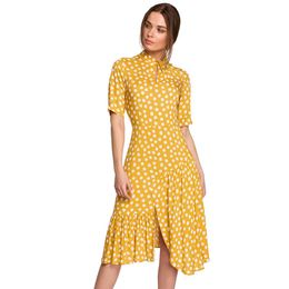 Stylove Kleid in Gelb/ Bunt - 53% | Größe M | Damen-kleider