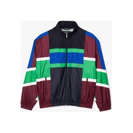Lacoste Trainingsjacke in Bordeaux/ Schwarz/ Grün - 59% | Größe 50 | Herrenjacken
