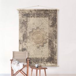 Wandteppich Orientalischer Teppich mit Sonne Vintage