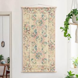 Bilderwelten Wandteppich Skandinavisches Bohomuster Rosa Vintage