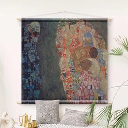Wandteppich Gustav Klimt - Tod und Leben