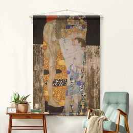 Wandteppich Gustav Klimt - Die drei Lebensalter der Frau