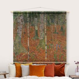 Wandteppich Gustav Klimt - Birkenwald