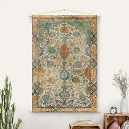 Wandteppich Floraler Teppich Vintage