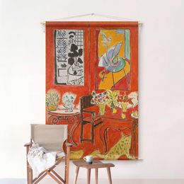 Wandteppich Henri Matisse - Großes rotes Interieur