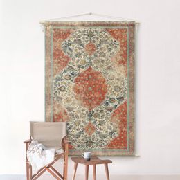 Wandteppich Blüten Teppich Vintage