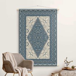 Wandteppich Arabischer Teppich in blau