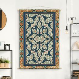 Wandteppich Altmodischer Blauer Teppich