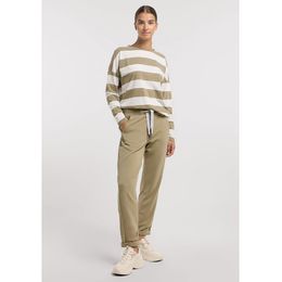 ELBSAND Sweathose "Brinja" in Taupe - 40% | Größe S | Damenhosen
