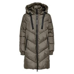 Jacqueline de Yong JDY Steppmantel "SKYLAR PADDED HOOD" in Khaki - 48% | Gr&ouml;&szlig;e XL | Damenjacken