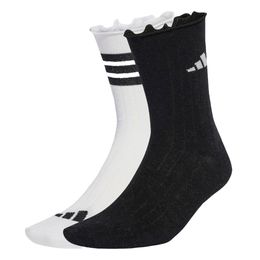 adidas Sportswear Sportsocken 'Glow Sock 2 Pack' Herren Gr&ouml;&szlig;e 28/30 schwarz / wei&szlig;