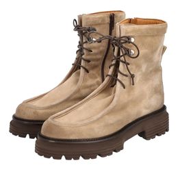 Thea Mika Stiefeletten - Schn&uuml;rstiefeletten - Gr. 42 (EU) - in Beige - f&uuml;r Damen
