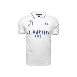 La Martina Poloshirt 'Map320 ' Herren Gr&ouml;&szlig;e XXXL dunkelblau / wei&szlig;