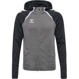 Hummel Sportsweatjacke 'Lead 2.0' Herren Gr&ouml;&szlig;e S grau / schwarz / wei&szlig;