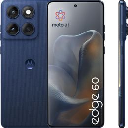 Motorola Smartphone "Edge 60 512GB", Energieeffizienz: A (A-G), blau (gibraltar sea), 512 GB, Mobiltelefone