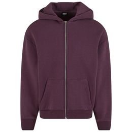 Urban Classics Zip-Up Hoodie male Purple size 5XL