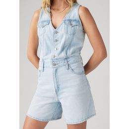 Levi's LEVI'S Damen Overall "VEST ROMPER"rom com, Gr. S, Denim/Jeans, Obermaterial: 100% Baumwolle, Overalls
