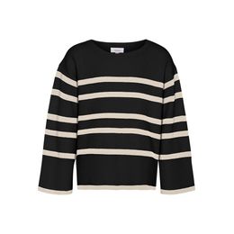 Vero Moda Girl Pullover 'VMSABA' M&auml;dchen Gr&ouml;&szlig;e 146/152 ecru / schwarz