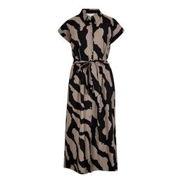 Apricot Zebra Print Shirt Midi Dress ' ' Damen Größe 44 stone Winterkleid