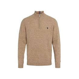 U.S. Polo Assn. Pullover 'Kevin' Herren Größe M beige / schwarz