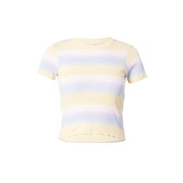 Iriedaily T-Shirt 'Pippa' Damen Größe L rauchblau / pfirsich / pastellpink / weiß