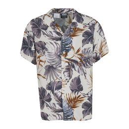 Urban Classics Hemd Jungen Größe 146/152 ecru / rauchblau / taubenblau / cognac