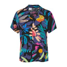 Urban Classics Hemd Jungen Größe 110/116 indigo / gelb / petrol / schwarz