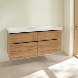 Villeroy & Boch Villeroy & Boch Subway 3.0 Schrank mit Doppelwaschtisch, 4 Auszüge, 4A71D3RW+C56801RH,