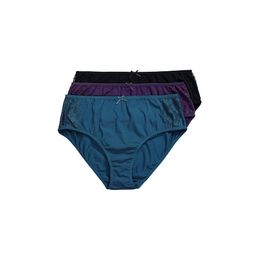 Ulla Popken Slip Damen Größe XXL/XXXL marine / aubergine / schwarz