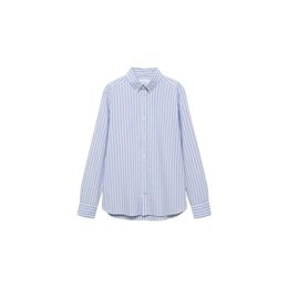 MANGO TEEN Hemd 'Oxford2' Jungen Größe 158 blau / weiß