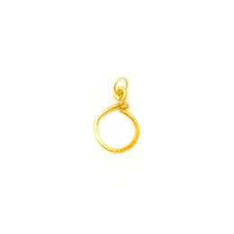 d'ecolife Essentials Anhänger 'O Letter' Damen Größe One Size gold