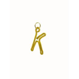 d'ecolife Essentials Anhänger 'Letter K' Damen Größe One Size gold