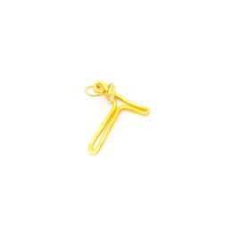 d'ecolife Essentials Anhänger 'T Letter' Damen Größe One Size gold