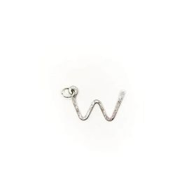 d'ecolife Essentials Anhänger 'W Letter' Damen Größe One Size silber